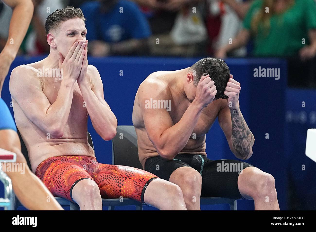 Paris, France. 30th July, 2024. Olympia, Paris 2024, 4 x 200 m ...