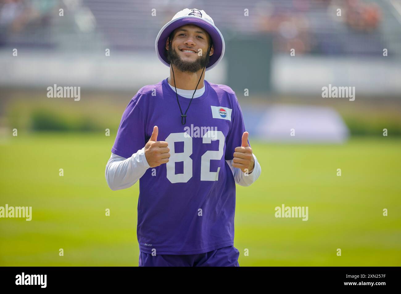 Minnesota Vikings wide receiver Jeshaun Jones heads to the locker room ...