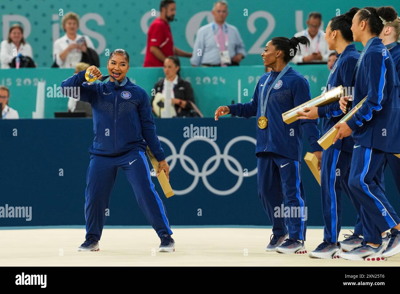 Simone Biles of United States, Jade Carey of United States, Jordan ...