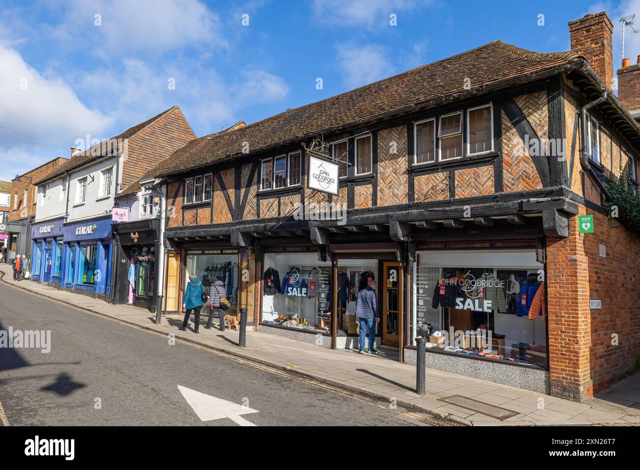 Downing Street, Farnham, Surrey, England Stock Photo - Alamy