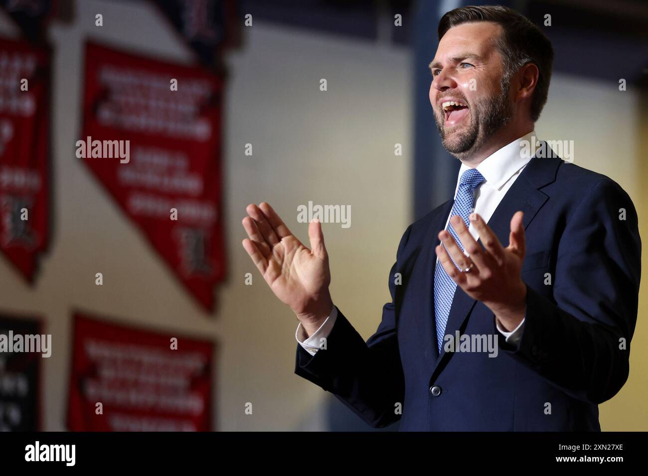 Republican vice presidential candidate Sen. JD Vance, R-Ohio, takes the ...