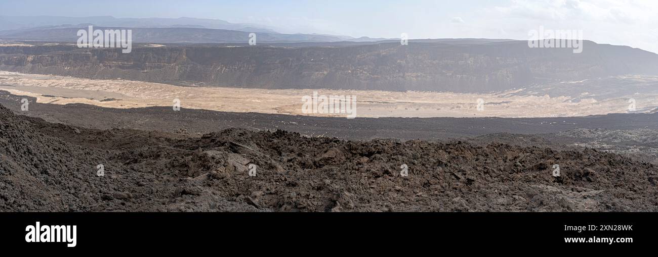The inhospitable countryside between Garrayto and Lake Assal is strewn ...