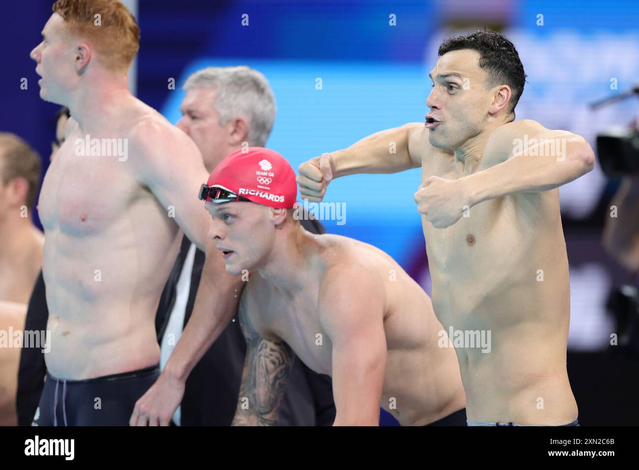 Paris La Defence Arena, France. 30th July, 2024. Great Britain relay ...