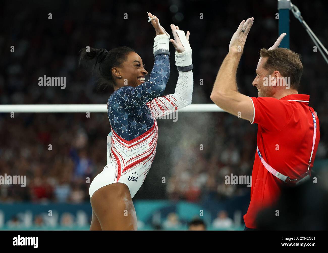 Paris, Ile de France, France. 30th July, 2024. Simone Biles of the ...