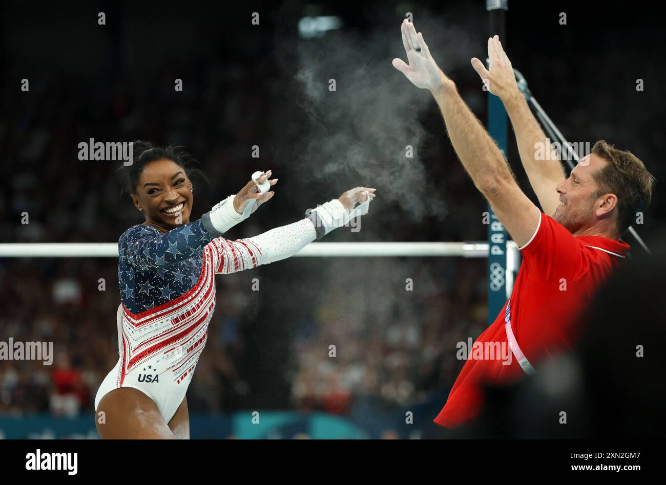 Paris, Ile de France, France. 30th July, 2024. Simone Biles of the ...