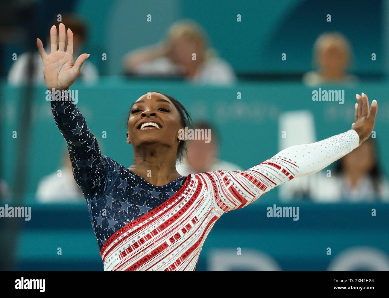 Paris, Ile de France, France. 30th July, 2024. Simone Biles of the ...