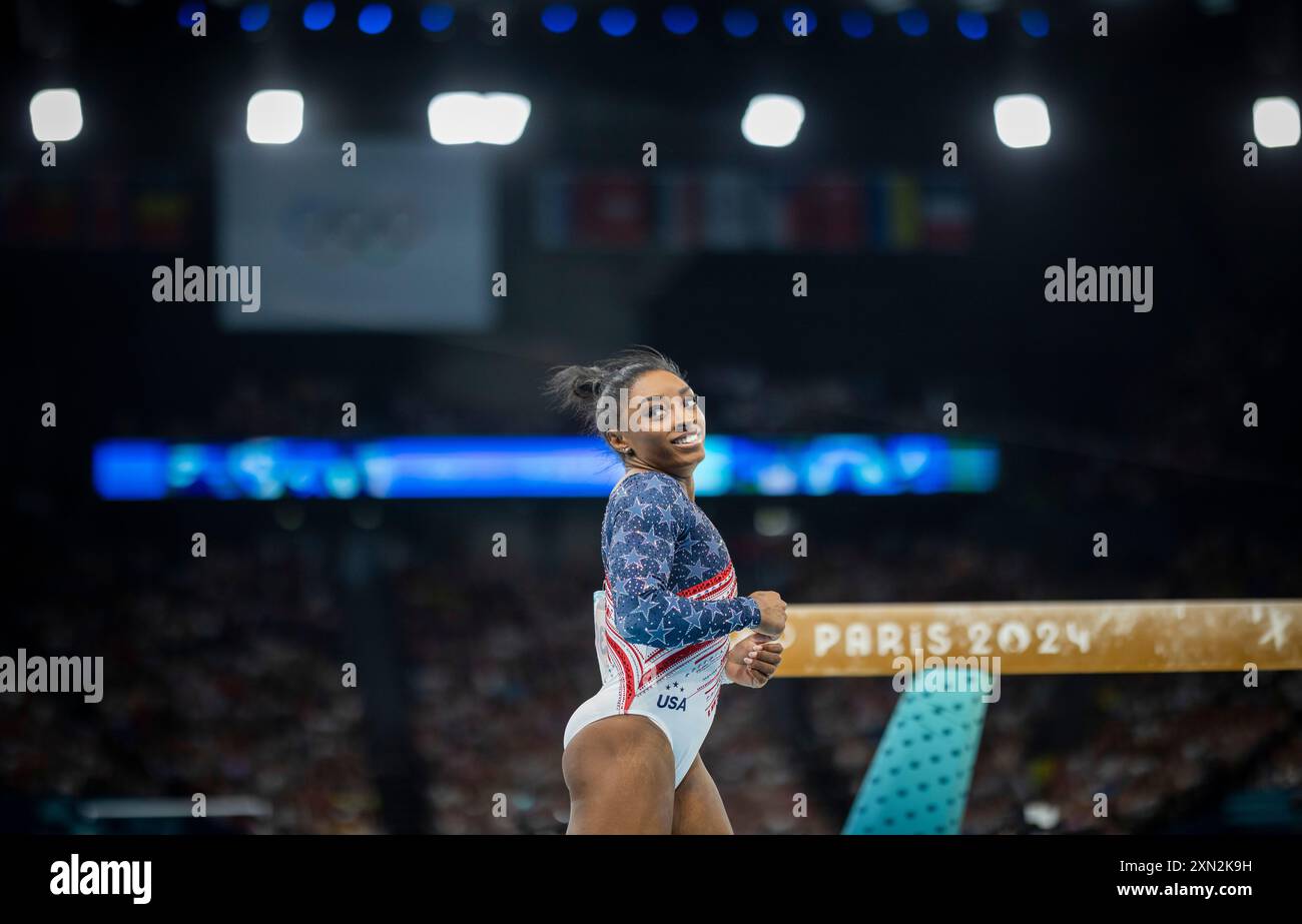 Paris, France. 30th Jul 2024. Simone Biles (USA) Paris 2024 Olympic ...