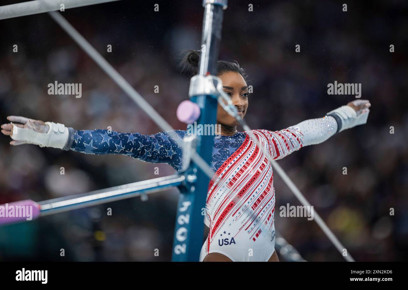 Paris, France. 30th Jul 2024. Simone Biles (USA) Paris 2024 Olympic ...