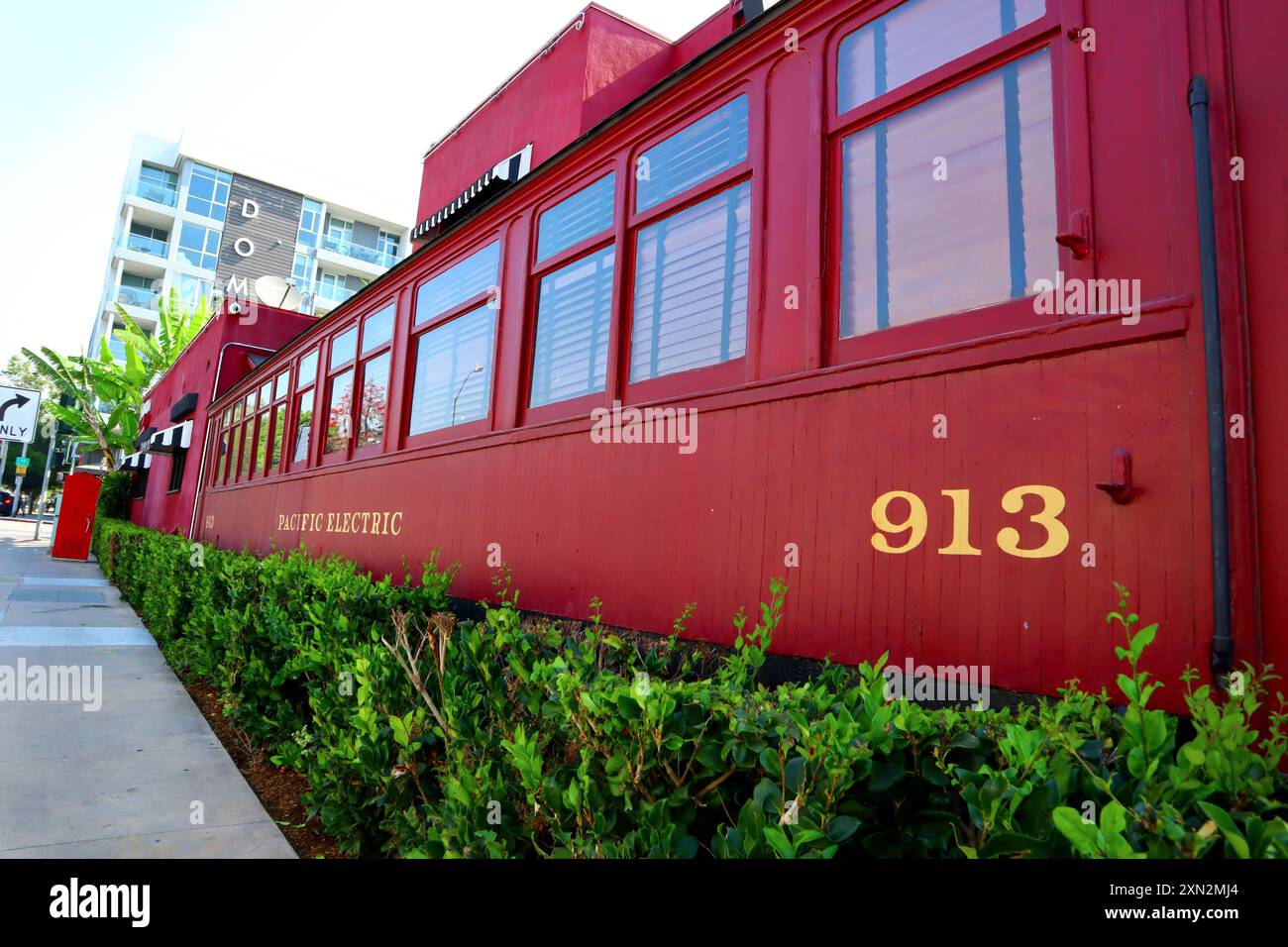 The Formosa Cafe, famous restaurant and bar inside a red trolley train ...