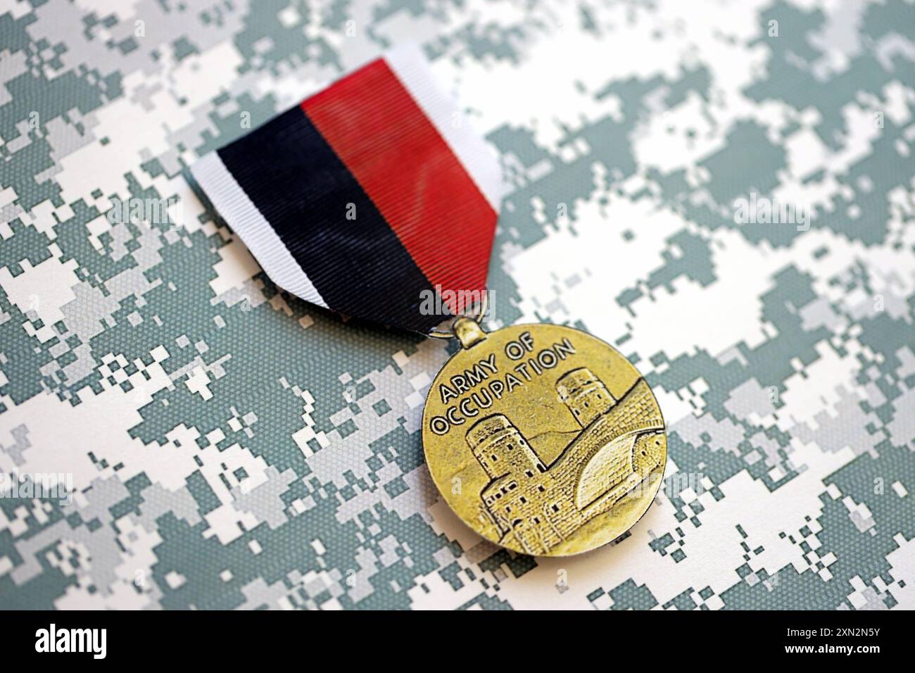 KYIV, UKRAINE - JULY 10, 2024 US Army of Occupation medal. United ...