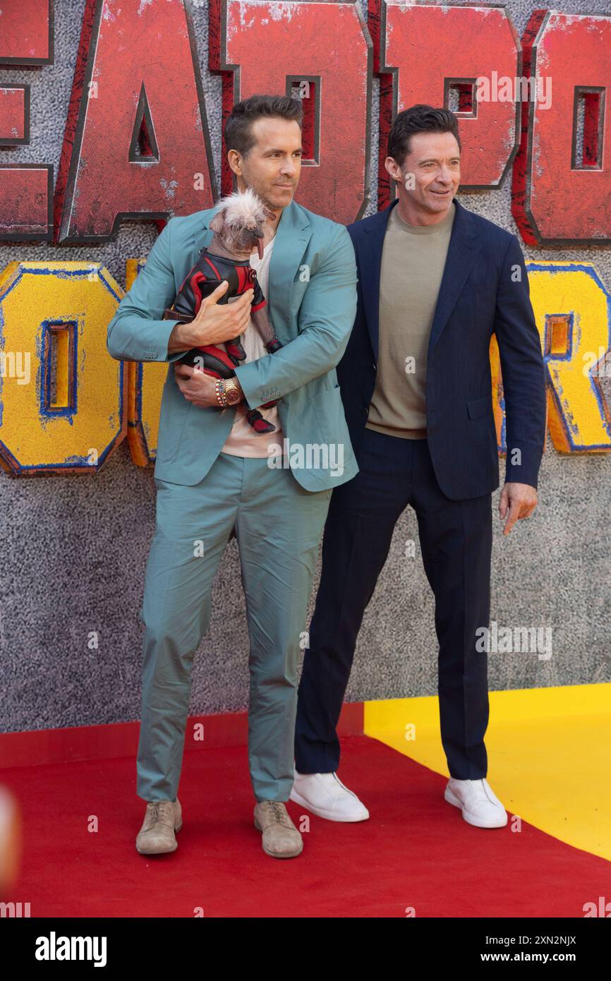 Ryan Reynolds and Hugh Jackman attending the DEADPOOL & WOLVERINE - UK ...