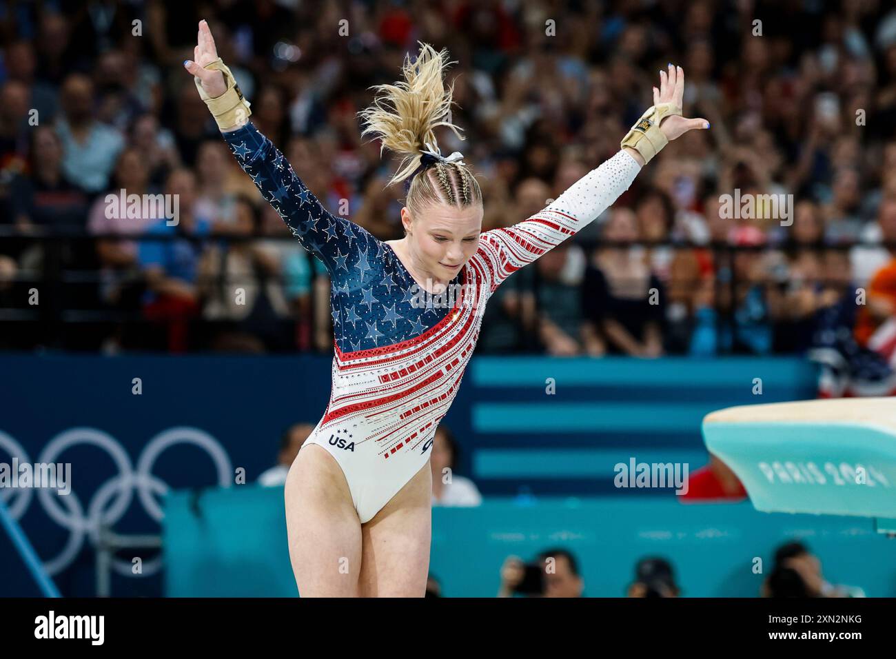 Jade Carey of United States competes on Vault Event during Women's Team ...
