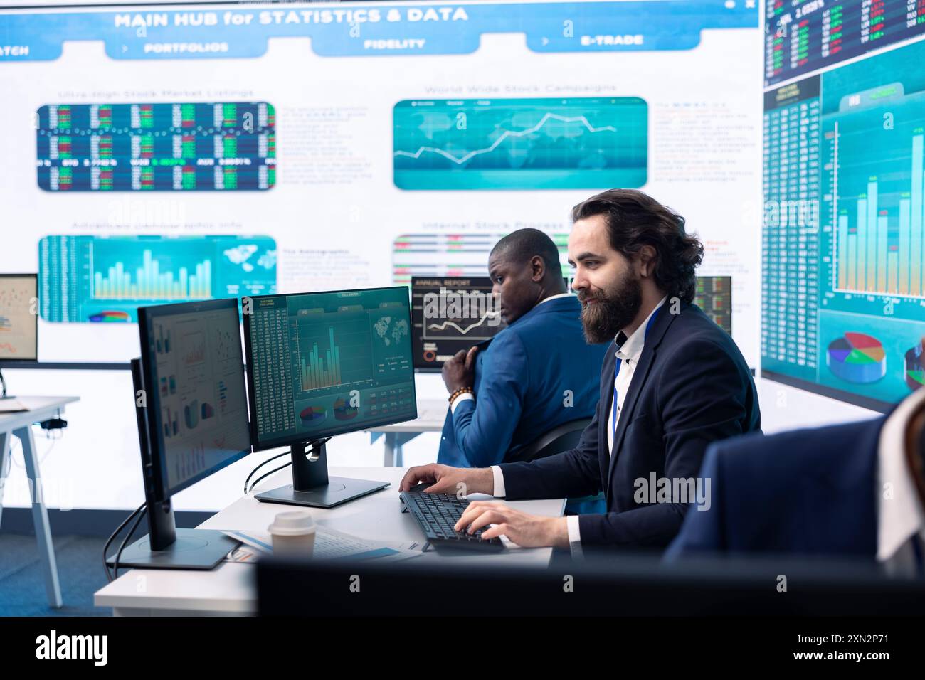 Chief executive officer presenting performance hi-res stock photography ...