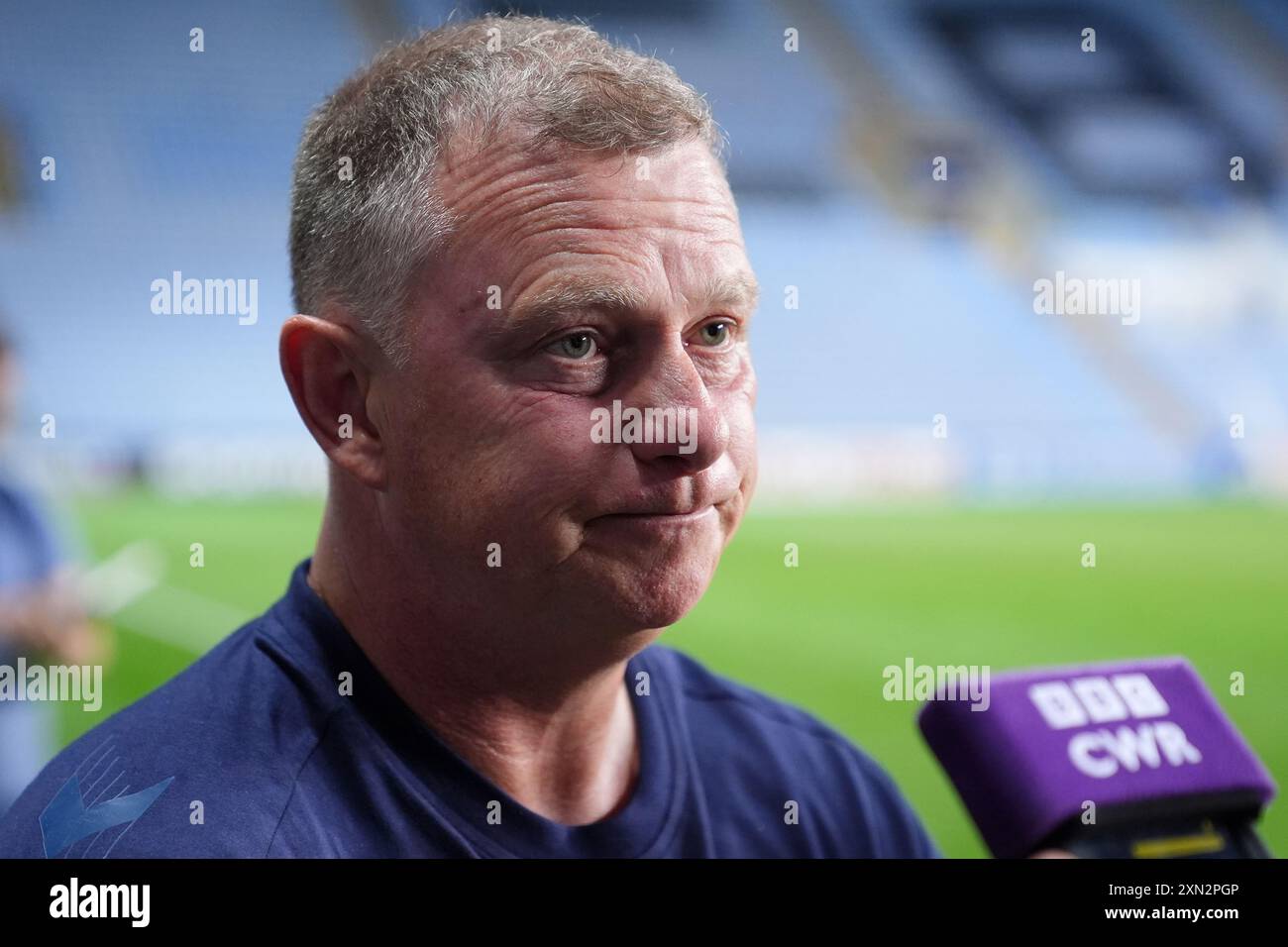Coventry City manager Mark Robins after the pre-season friendly match ...