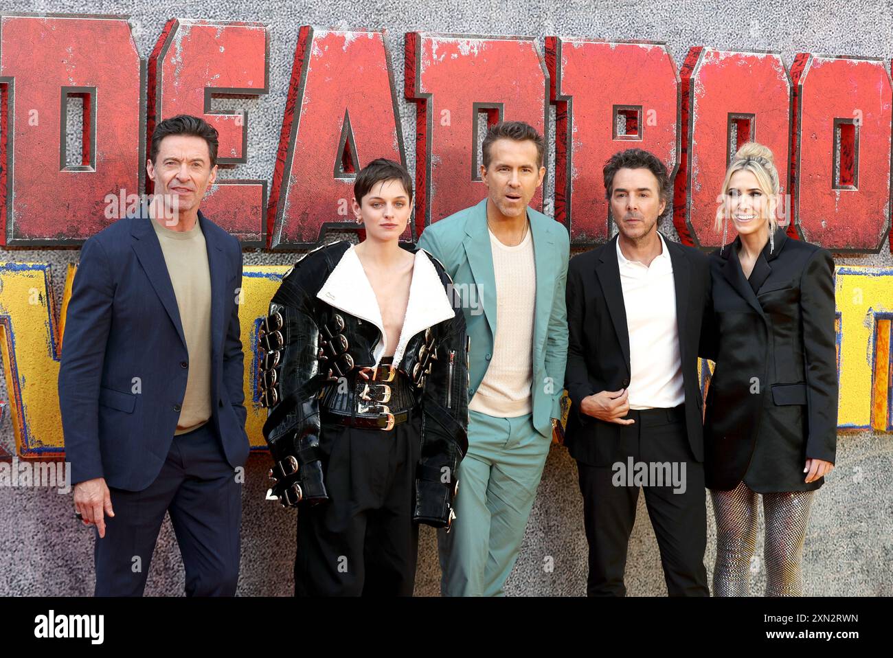Ryan Reynolds, Emma Corrin, Hugh Jackman, Shawn Levy and Wendy Jacobson ...