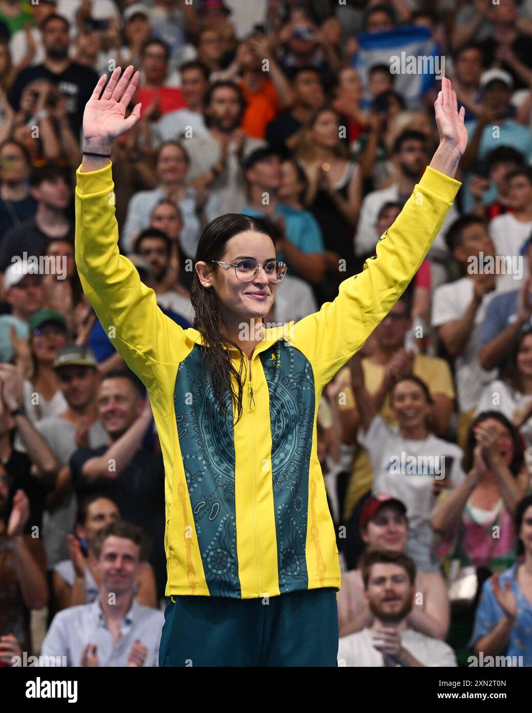 Paris, France. 30th July, 2024. Australian swimmer Kaylee McKeown ...
