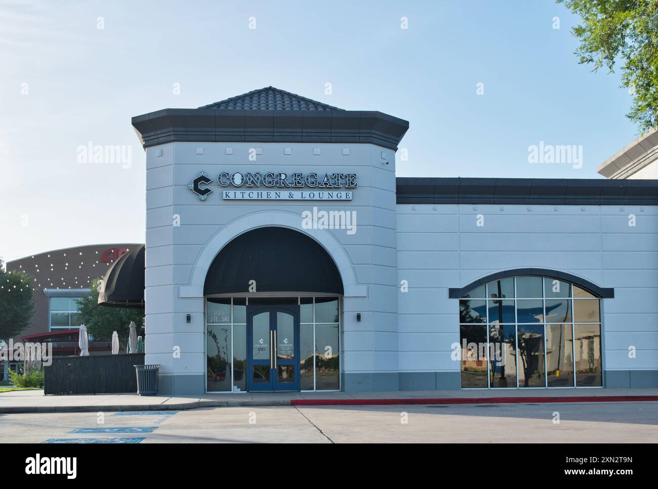 Houston, Texas USA 06-30-2024: Congregate kitchen and lounge restaurant ...