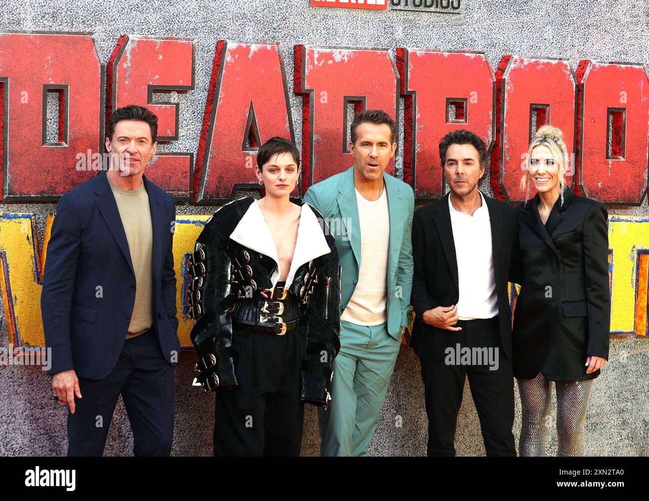 Ryan Reynolds, Emma Corrin, Hugh Jackman, Shawn Levy and Wendy Jacobson ...