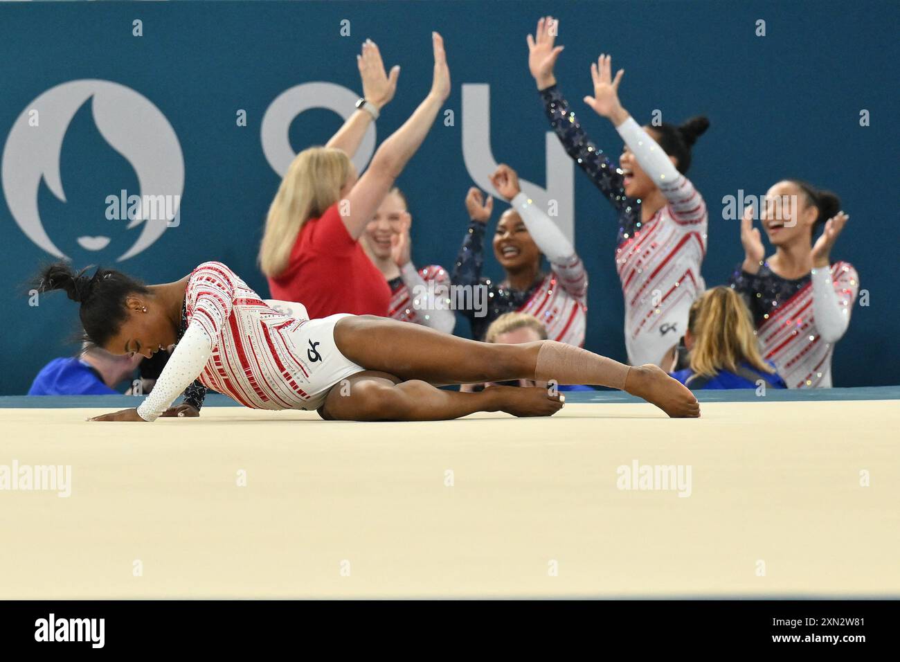 Simone Biles of the United States performs during Artistic Gymnastics ...