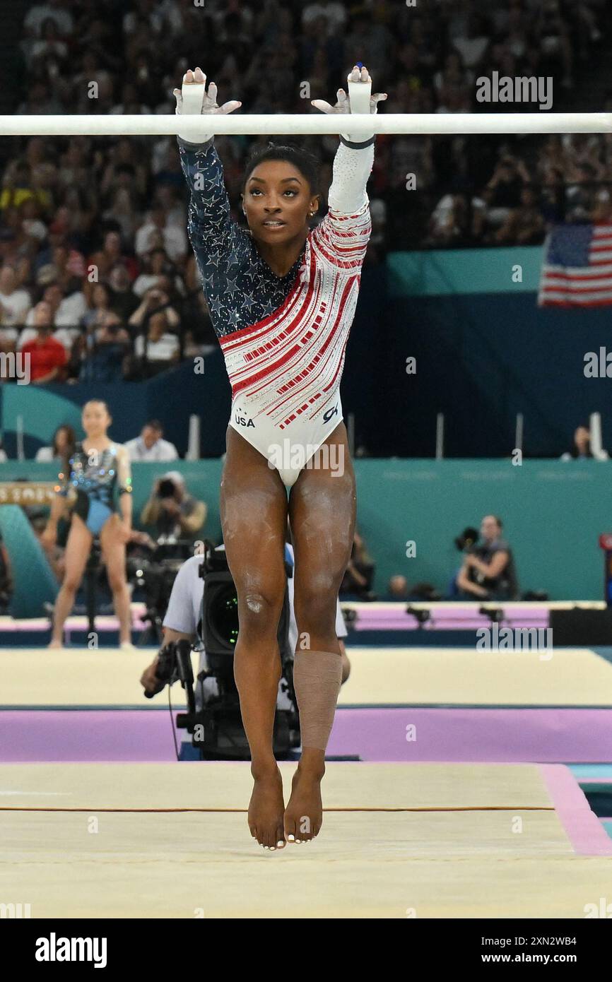 Simone Biles of the United States performs during Artistic Gymnastics ...
