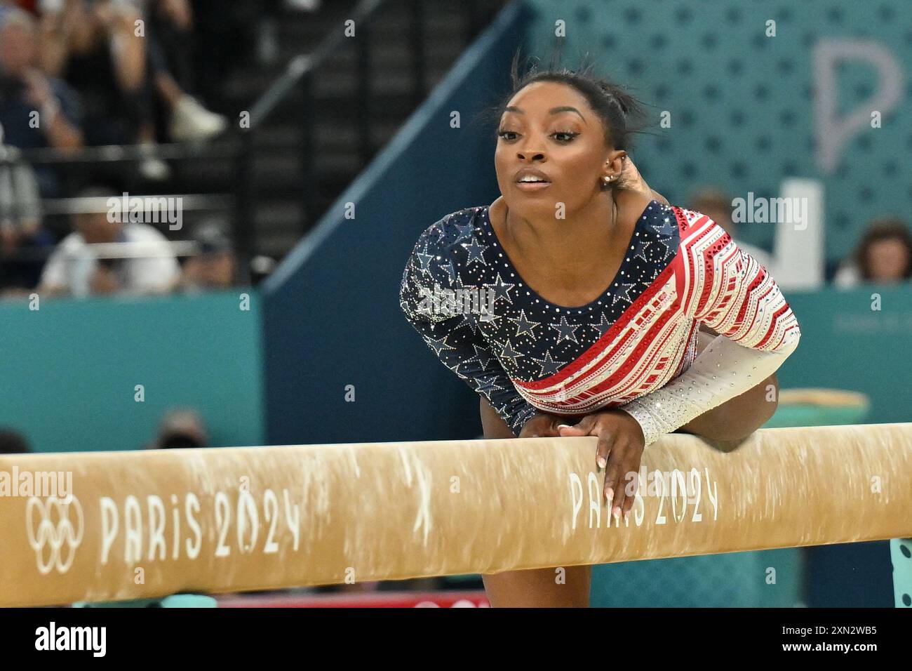 Simone Biles of the United States performs during Artistic Gymnastics ...
