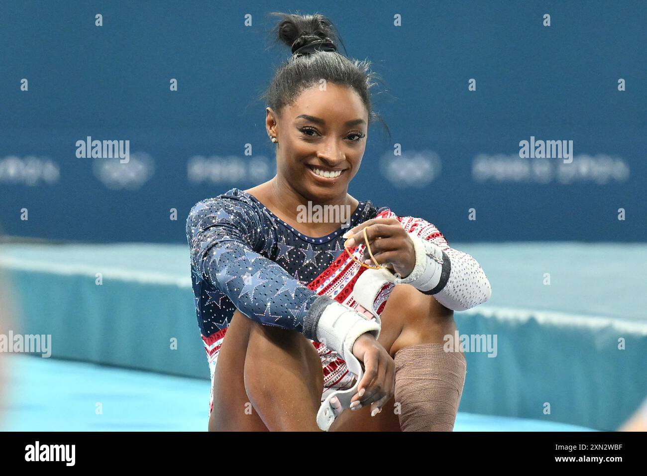 Simone Biles of the United States performs during Artistic Gymnastics ...