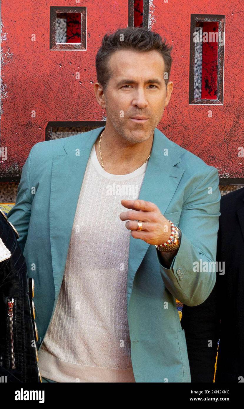 Ryan Reynolds attending the DEADPOOL & WOLVERINE - UK Sneak Peek Event ...