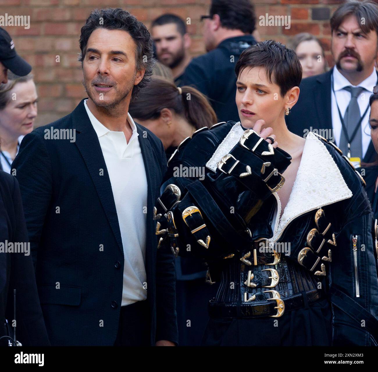Shawn Levy and Emma Corrin attending the DEADPOOL & WOLVERINE UK Sneak ...
