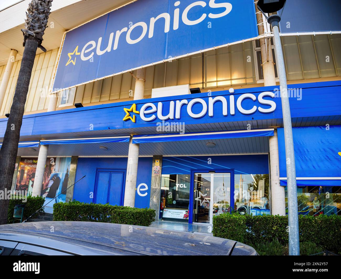 Inca, Spain - Jul 9, 2024: Front view of Euronics electronics store in ...