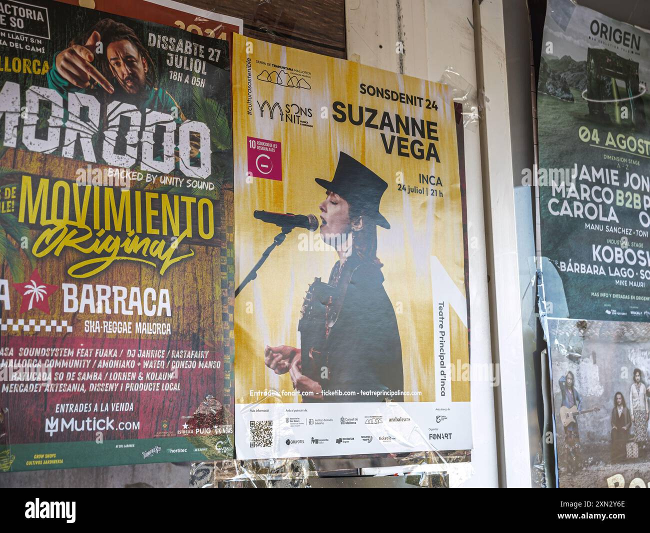 Inca, Spain - Jul 9, 2024: Multiple concerts scheduled for the summer ...