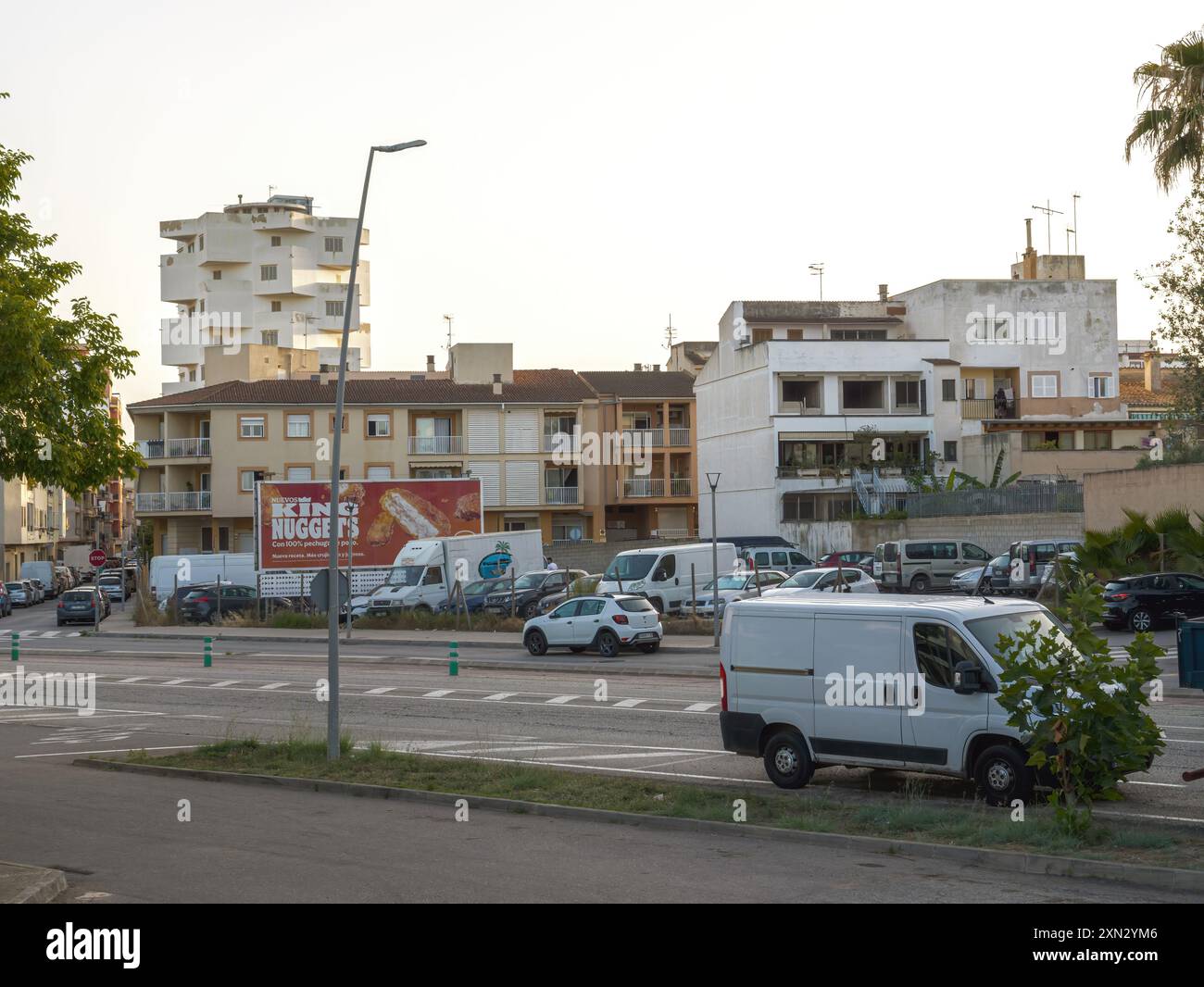 Inca, Spain - Jul 9, 2024: Street view of Inca city in the evening ...