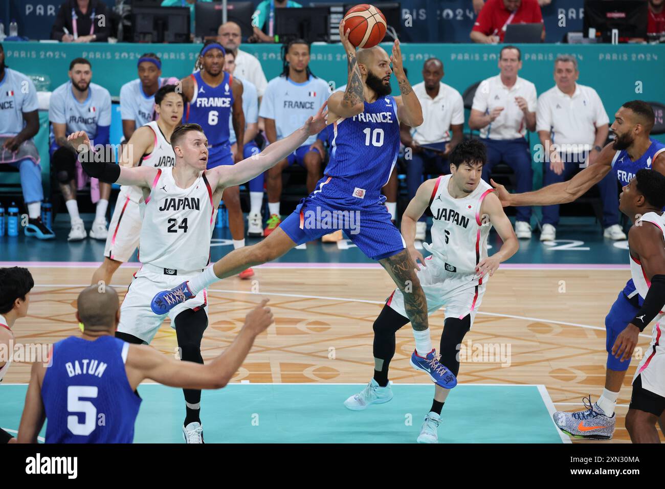 Evan Fournier of France, Basketball, Men's Group Phase - Group B ...
