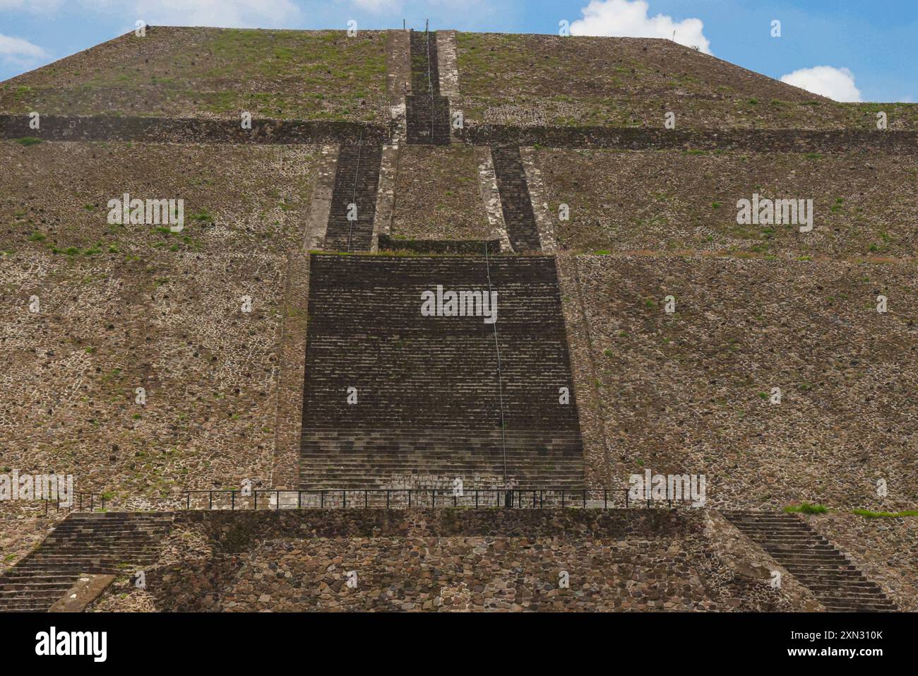 Pyramid of the Sun in San Juan Teotihuacan Mexico in the Archaeological ...