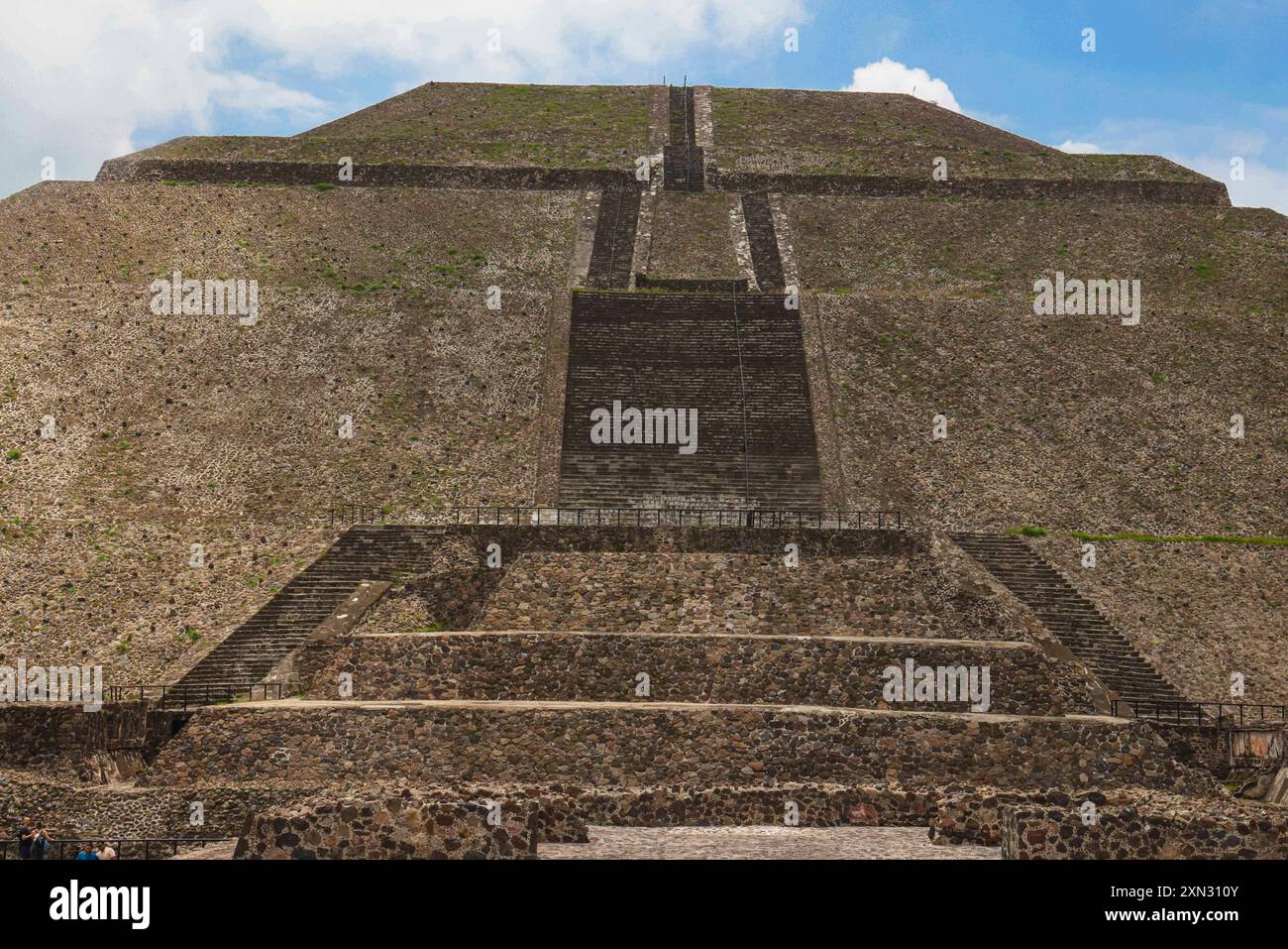 Pyramid of the Sun in San Juan Teotihuacan Mexico in the Archaeological ...