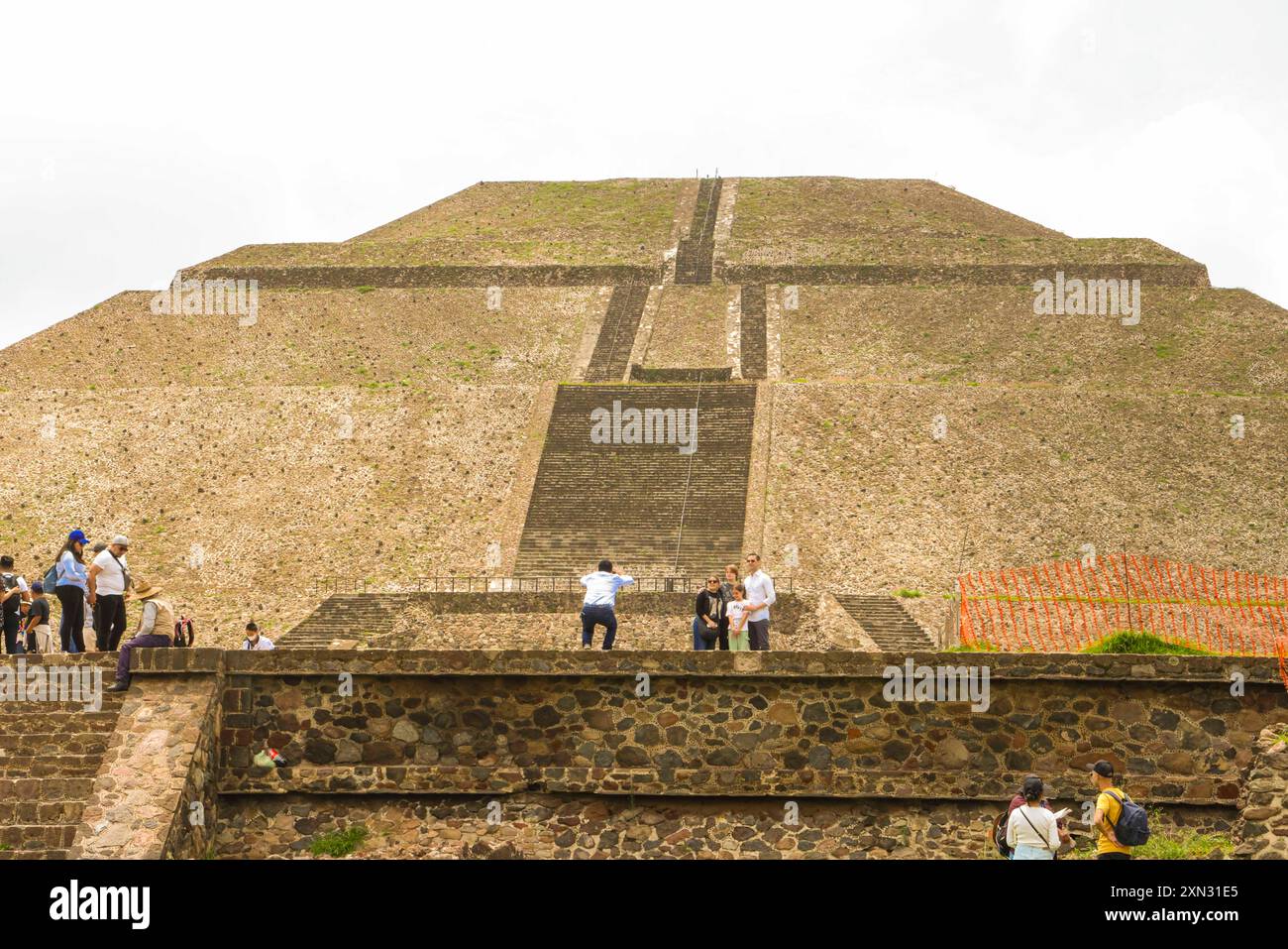 Pyramid of the Sun in San Juan Teotihuacan Mexico in the Archaeological ...