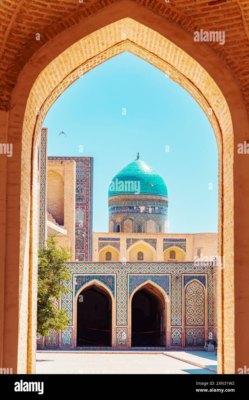 The courtyard of the ancient Kalyan mosque, a UNESCO World Heritage ...