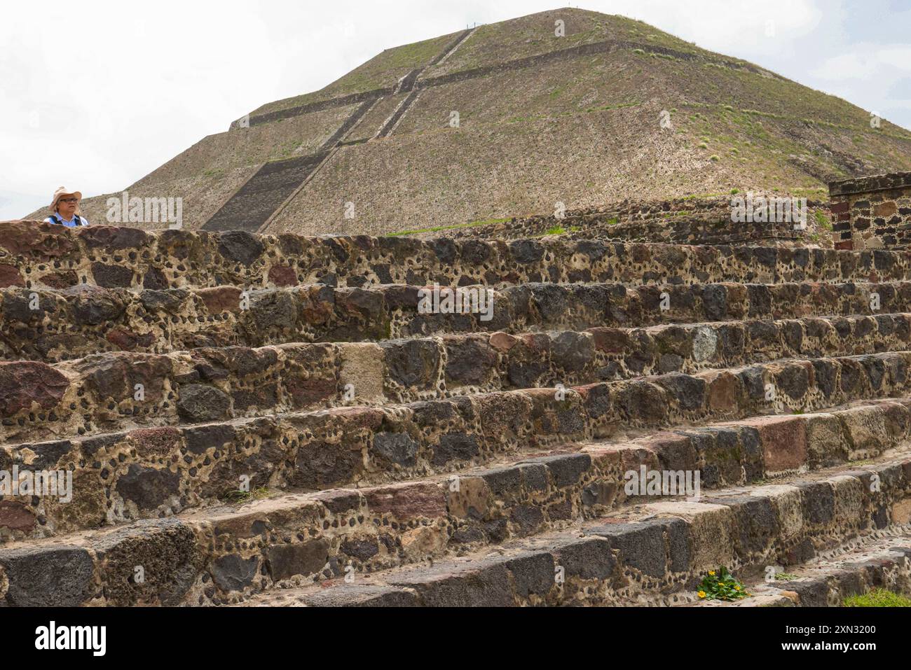 Pyramid of the Sun in San Juan Teotihuacan Mexico in the Archaeological ...