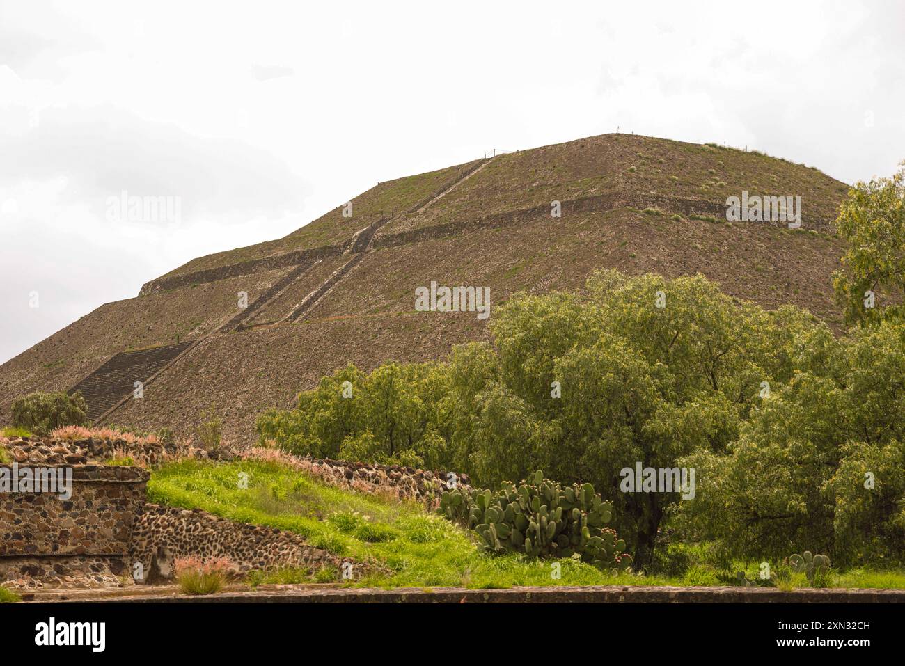 Pyramid of the Sun in San Juan Teotihuacan Mexico in the Archaeological ...