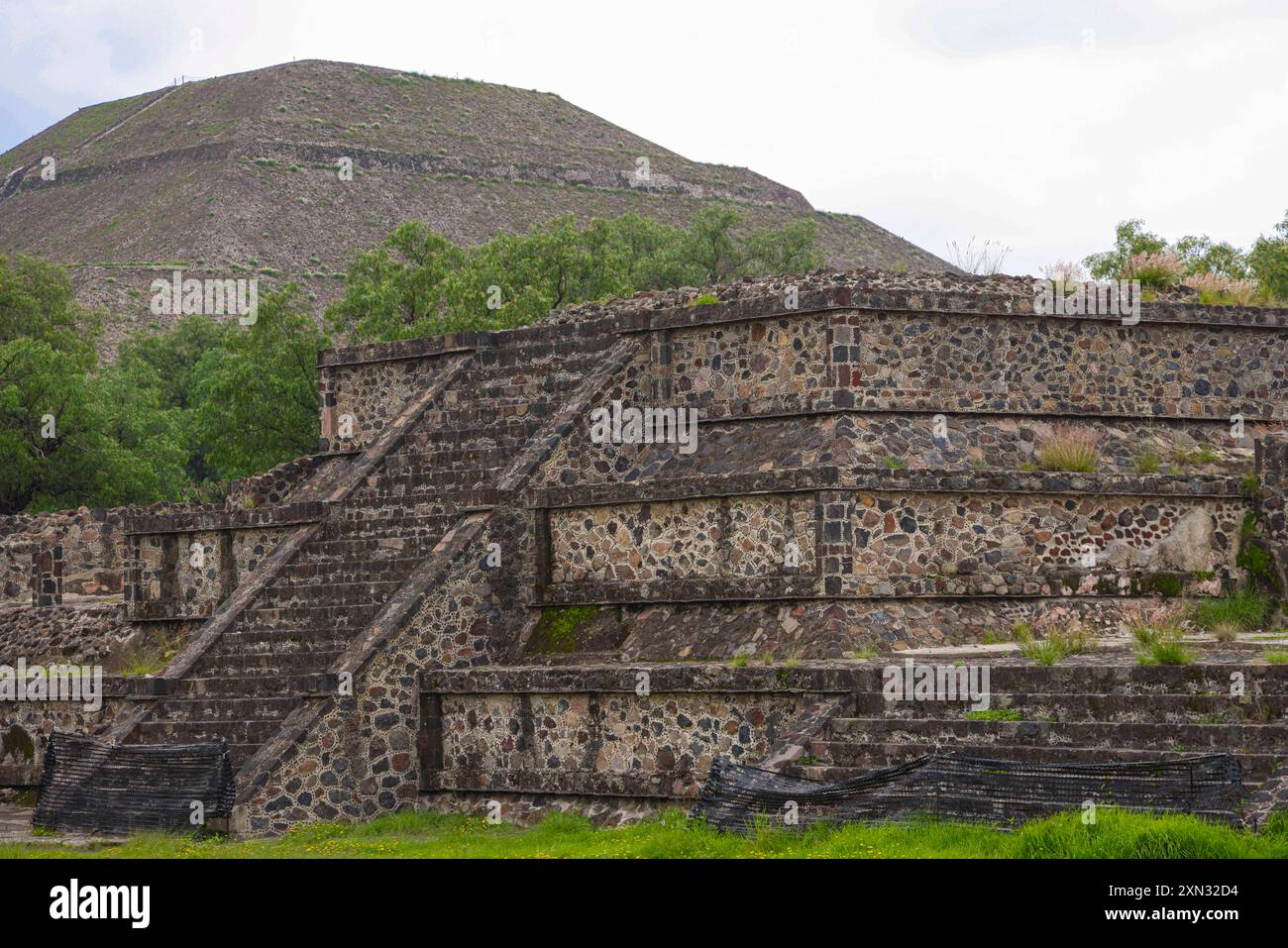Pyramid of the Sun in San Juan Teotihuacan Mexico in the Archaeological ...