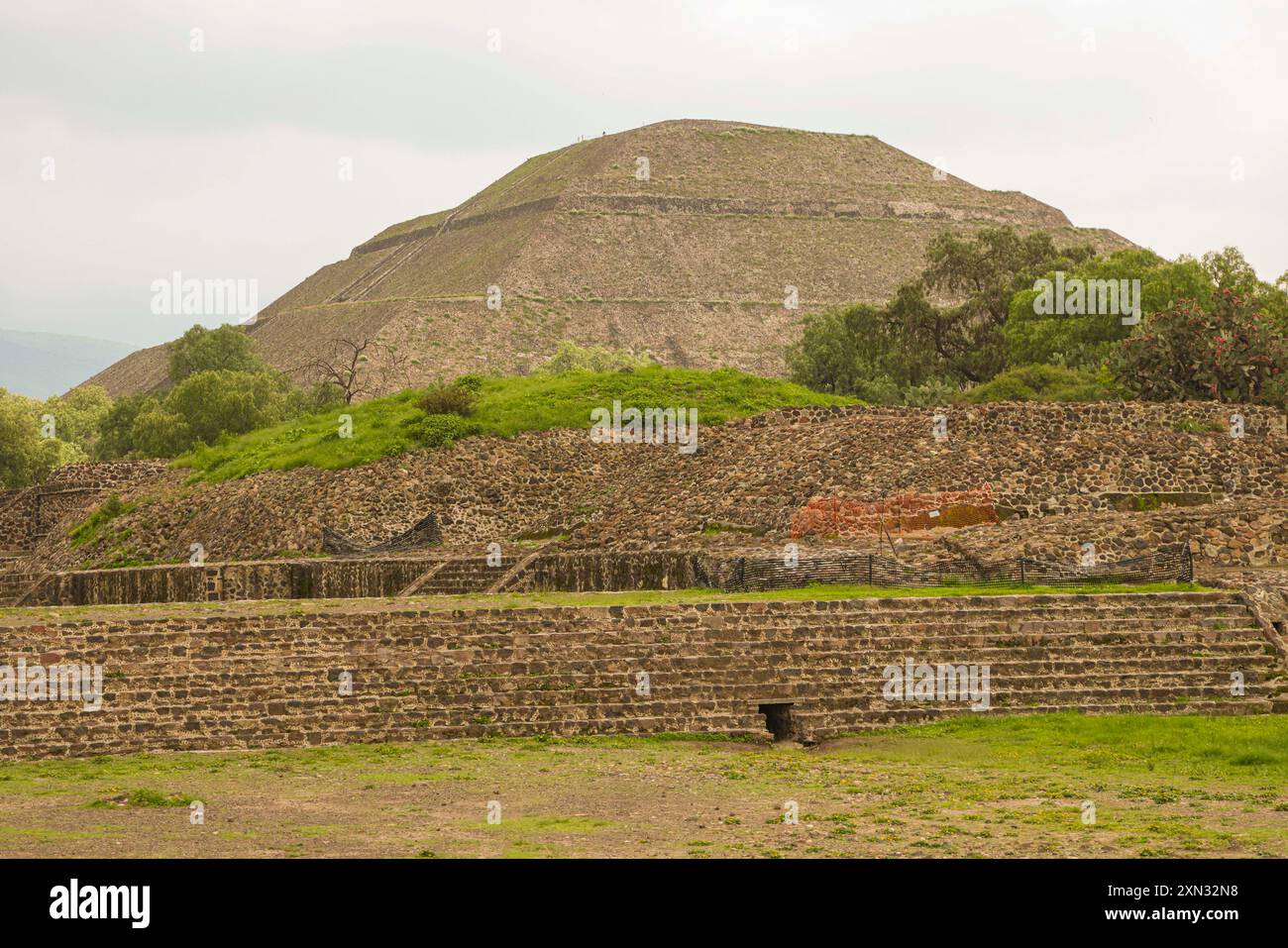Pyramid of the Sun in San Juan Teotihuacan Mexico in the Archaeological ...