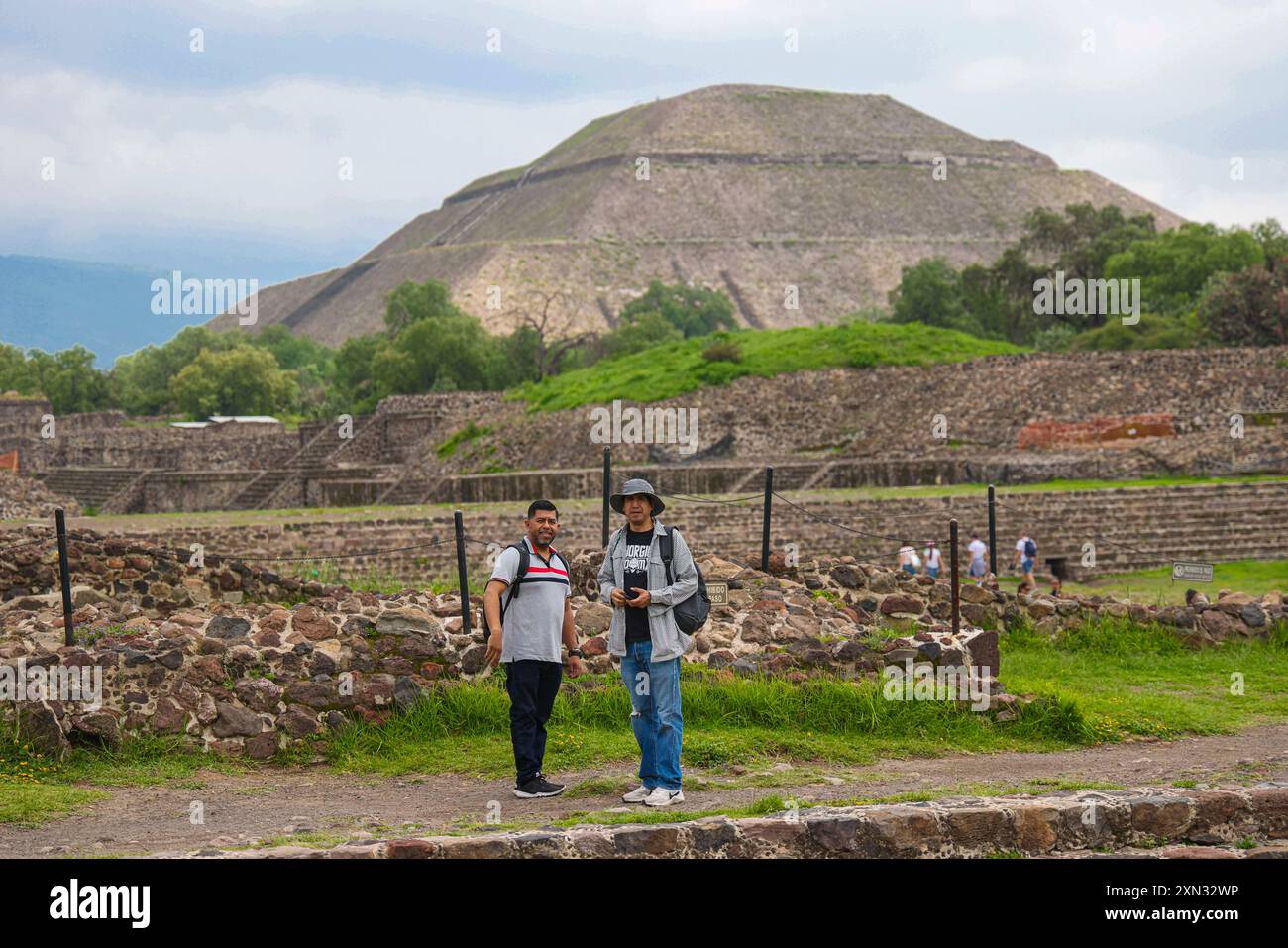 Pyramid of the Sun in San Juan Teotihuacan Mexico in the Archaeological ...