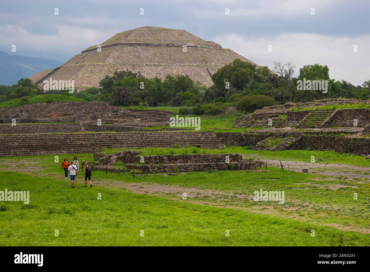 Pyramid of the Sun in San Juan Teotihuacan Mexico in the Archaeological ...