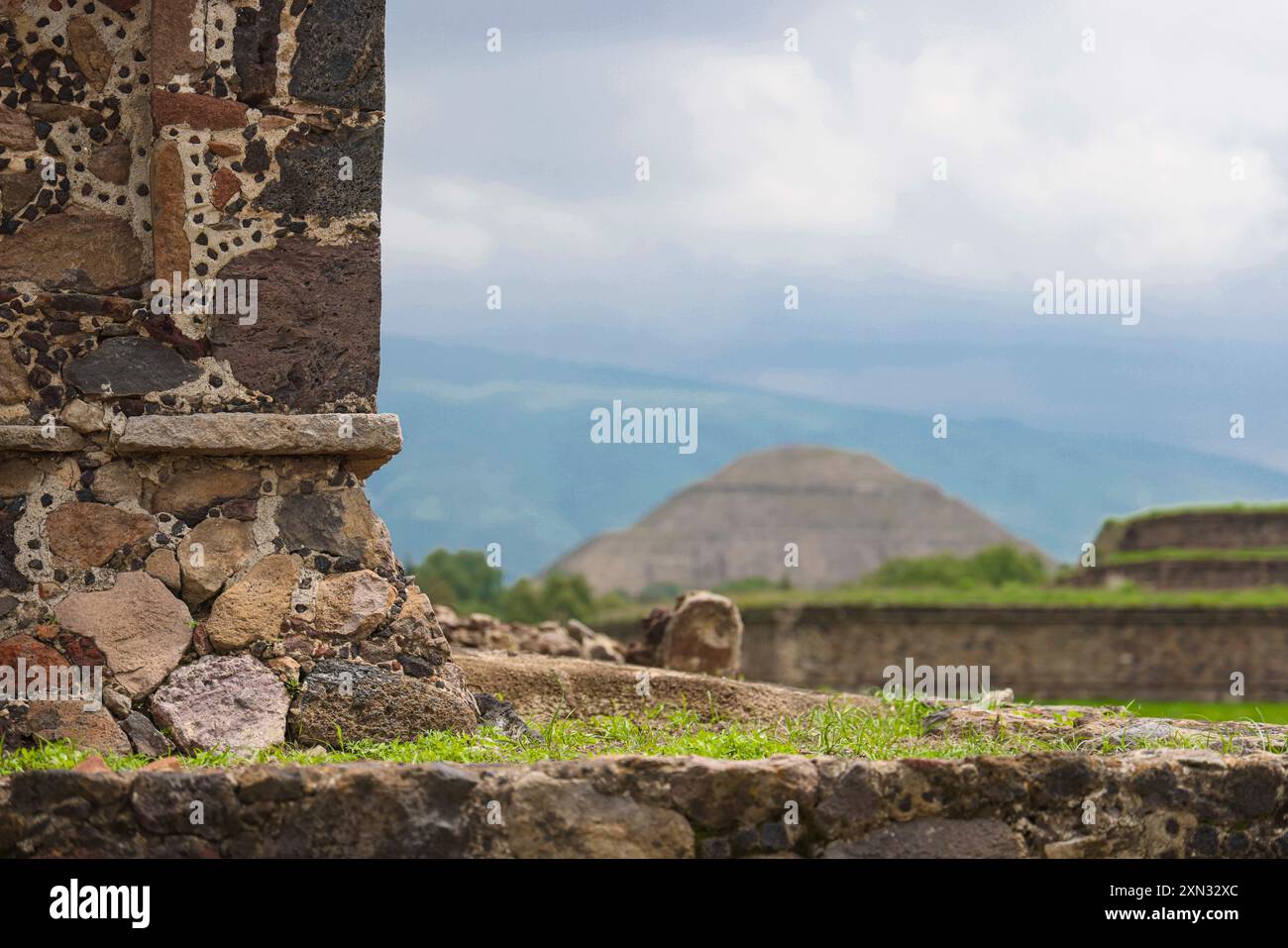 Pyramid of the Sun in San Juan Teotihuacan Mexico in the Archaeological ...