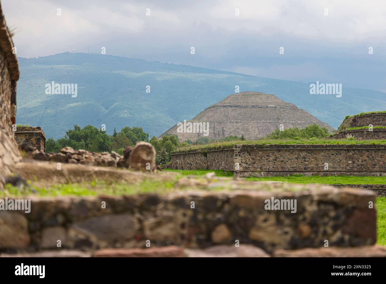 Pyramid of the Sun in San Juan Teotihuacan Mexico in the Archaeological ...