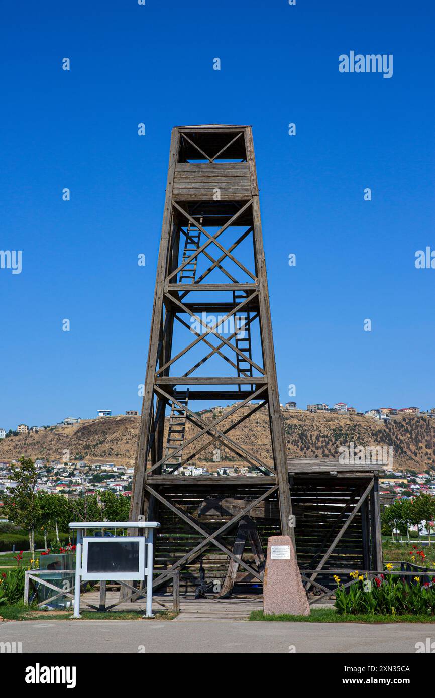 The world's first industrially drilled oil well (1846) in Baku ...