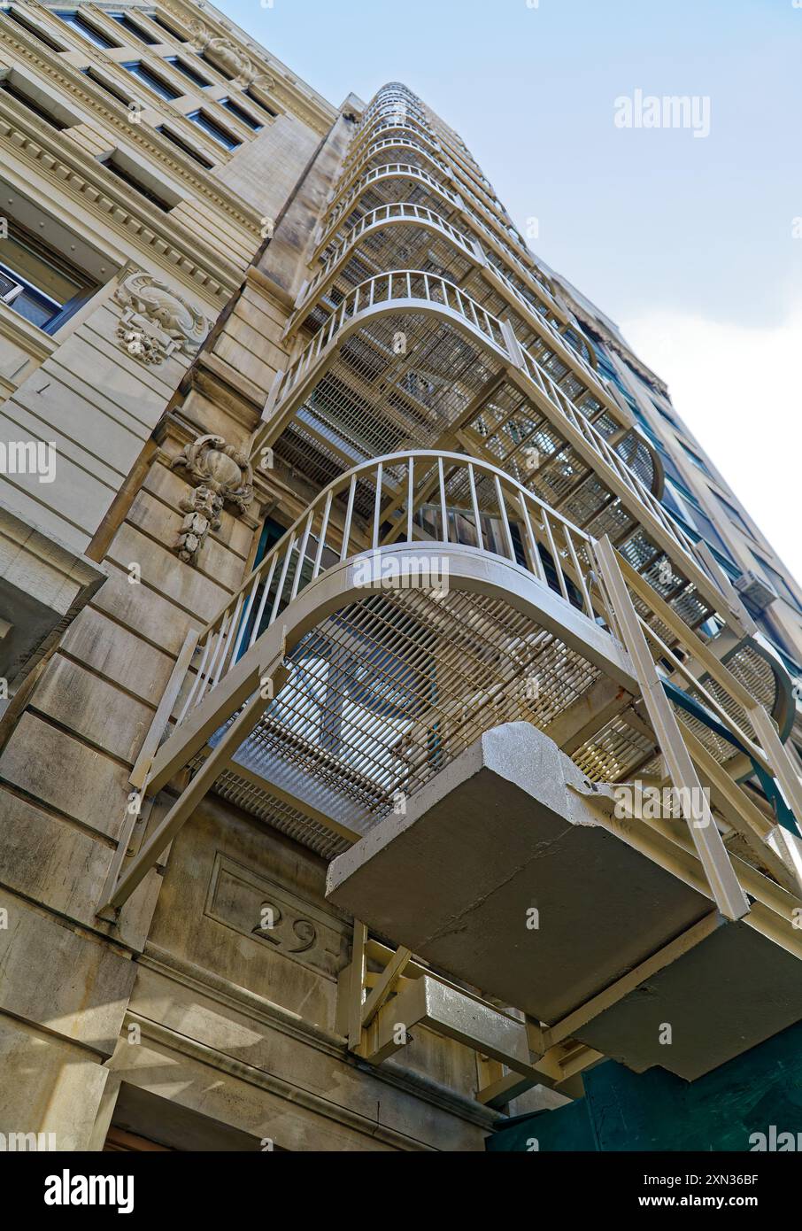 A massive curved fire escape is the most prominent feature of Gramercy ...