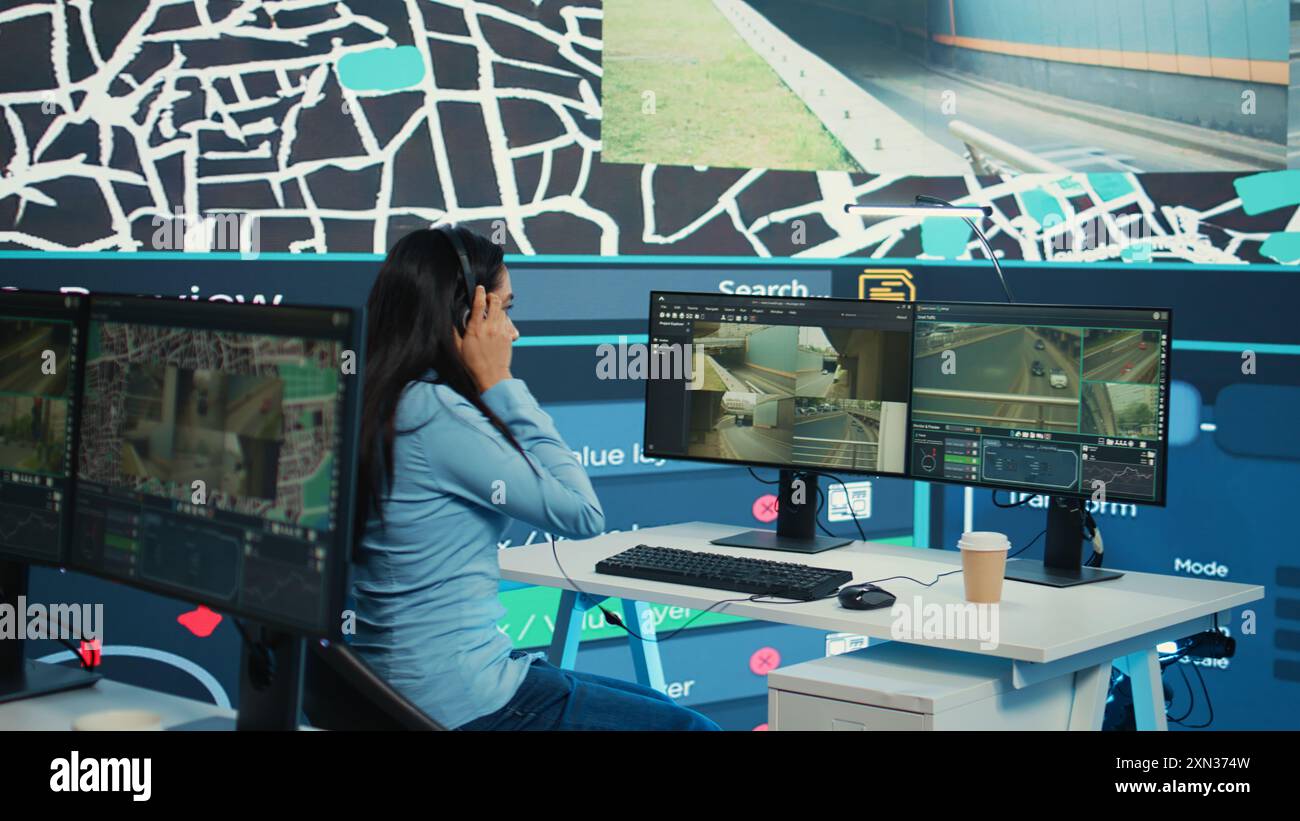 Indian call center operator gives order delivery updates to clients ...