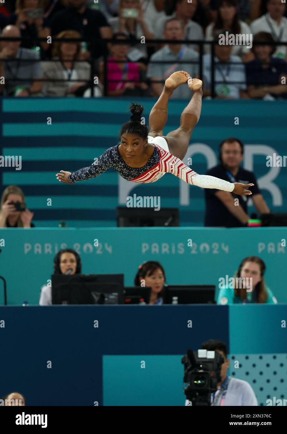 Paris, Ile de France, France. 30th July, 2024. Simone Biles of the ...