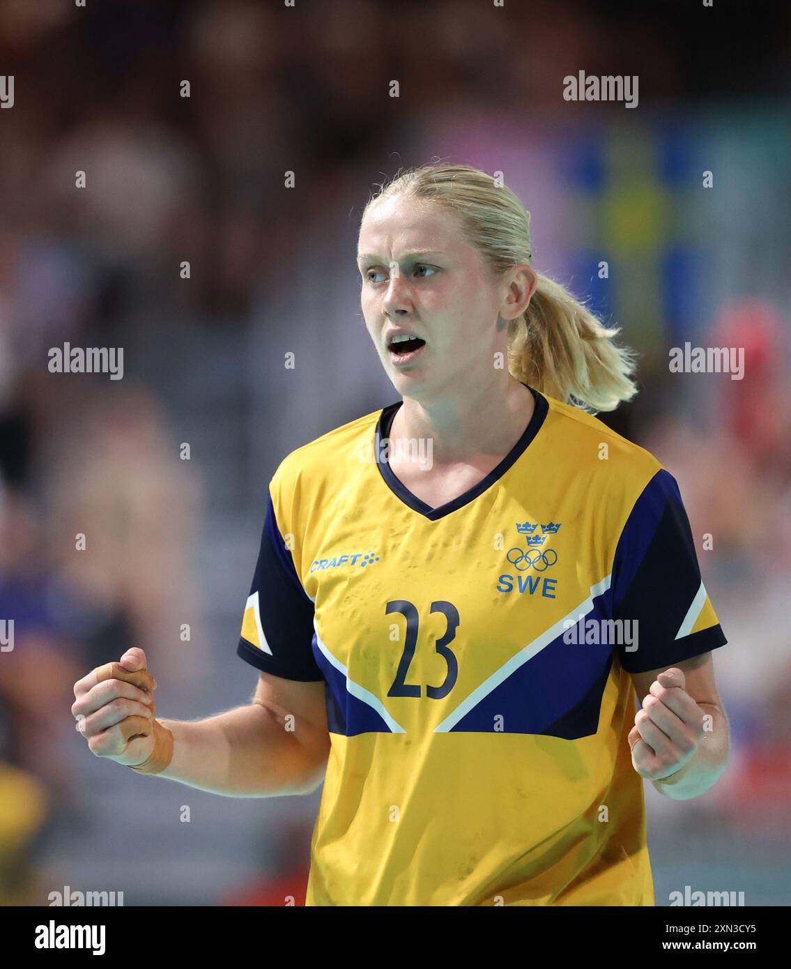 Paris, France. 30th July, 2024. Emma Lindqvist of team Sweden ...