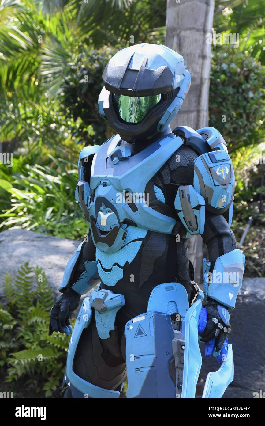Cosplayer poses on Day 2 of San Diego Comic Con International held on ...